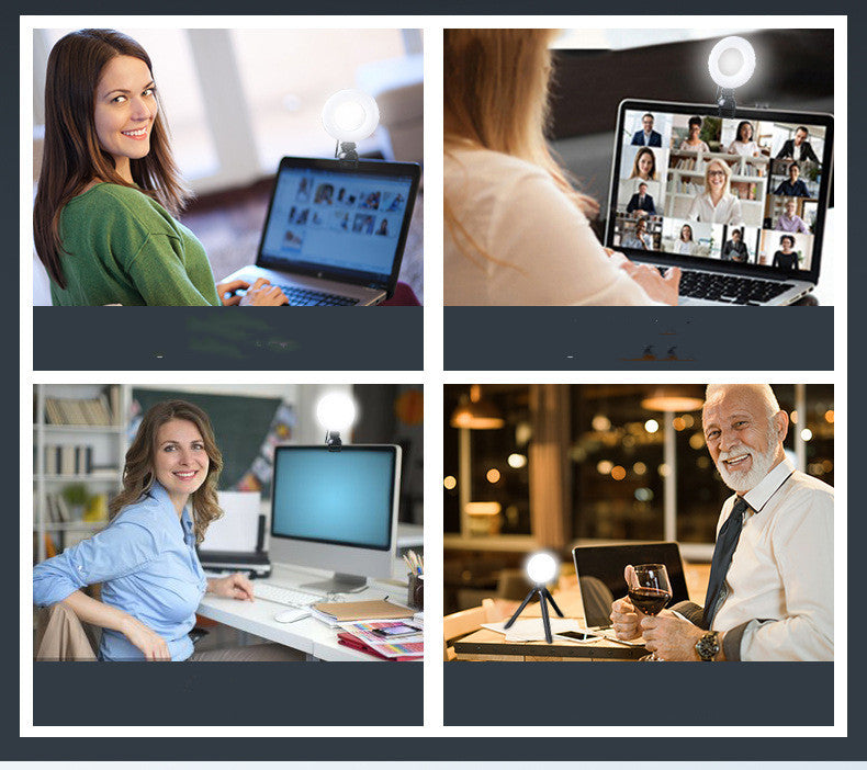 affordable Video Conference 4 Inch Fill Light Computer Live Photography ...